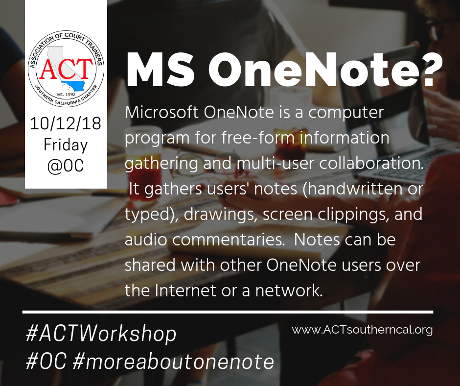 What is OneNote? – Association of Court Trainers